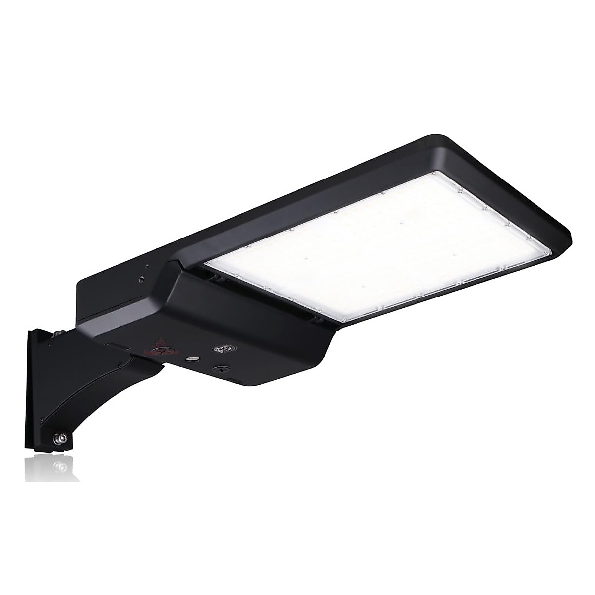 RuggedGrade 300W - Revati II Series LED Parking Lot Light with Photocell - 43,200 Lumen - Color Selectable 3K/4K/5K - Arm Mount - Black
