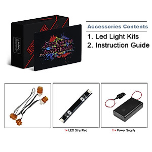 BrickBling LED Light Compatible with Lego 76245 Ghost Rider Mech & Bike Building Toy Set Lighting Kit, No Bricks Included