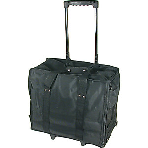 Jewelry Display Carrying Case Rolling With Trays New