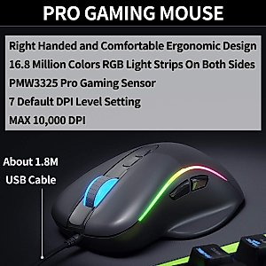 IFYOO KMAX1 Pro Wired Gaming Keyboard and Mouse Set Adapter Converter for Xbox One / PS4 / Switch / PS3 / PC(Windows/Linux) - [Included USB Sync Cable for Controller]