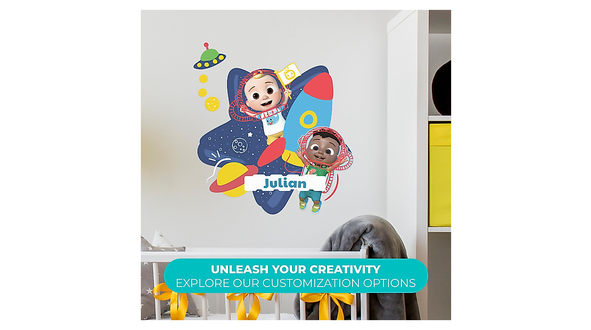 Personalized CoComelon Wall Decor for Kids - Custom Sizes & Colors