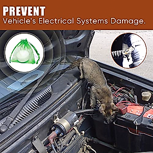 SEEKBIT 10 Pack Squirrel Repellent | Chipmunk Rodent Mice Repellent | Yard, Outdoor, Indoor, Attic, Garden Squirrels Deterrent | Car Engines Under Hood Animal Repeller | Waterproof Long Lasting, Bags