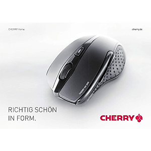 Cherry MW 3000 Wireless Mouse 2.4 GHz w/Nano USB Receiver, Black (UW7691)