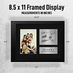 HWC Trading Friends Gifts USL Framed Printed Signed Autograph Picture for TV Show Fans - US Letter Size