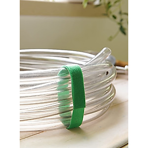 LE TAUCI Plant Ties, Garden Tape for Plant, Reusable Adjustable Thicker Support for Growing, Strong Grip, Tomato Vines Indoor Outdoor, Gardening Gifts for Men (25 ft x 0.47 Inch, 1 roll, Green)