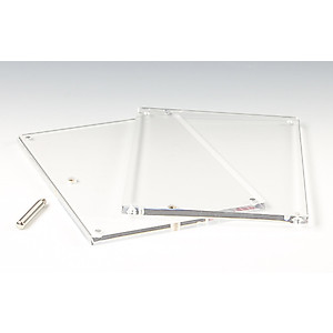 Displays2go Frameless Acrylic Frame Holds 4 x 6 Inches Photos (SMPF4060)