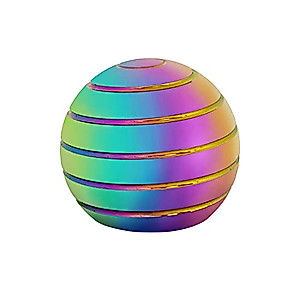 Desk Toys, Kinetic Ball Spinner, Desk Novelty Items, Desk Toys for Office Gifts, Full Body Optical Illusion Spinner Ball, Desk TOU,Gifts for Men,Women,Kids 1.5”Size