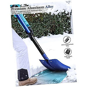 GANAZONO Snow Shovel Sand Shovel Emergency Shovel Metals Multifunctional Digging Shovel Mud Shovel Snow Remover Windshield ice Scraper Outdoor Shovels car Snow Guasha Window Scraper