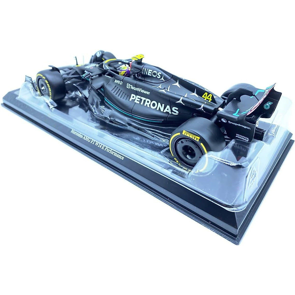 HTLNUZD 2023 New 1/24 F1Mercedes AMGW14#44 for Lewis Hamilton 1:24 Formula One F1W14#44 Alloy Racing Die Cast Car Static Adult Collection Model