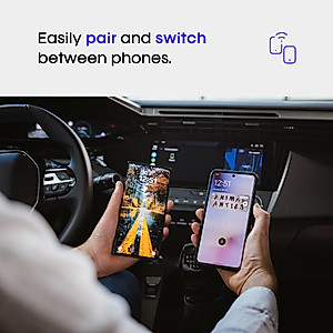 AAWireless Two - Android Auto Wireless Adapter - Convert Factory Wired Android Auto to Wireless - Multifunctional Button - Easy Plug and Play Setup - Seamlessly Connect Via Bluetooth - Made in Europe