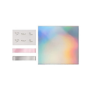 SKETCHGROUP Luxury Rainbow Gift Box with 2 Satin Ribbon and Magnetic Closure (Medium Deep Size)