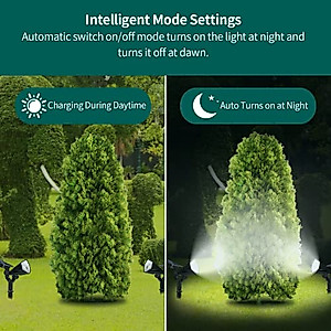 Gulliva Solar Spot Lights Outdoor, 26 LED Beads Solar Spotlight, IP65 Waterproof, 4 Lighting Modes in Angle of 120° Solar Powered Landscape Lights for Yard/Garden/Patio(6 Pack)