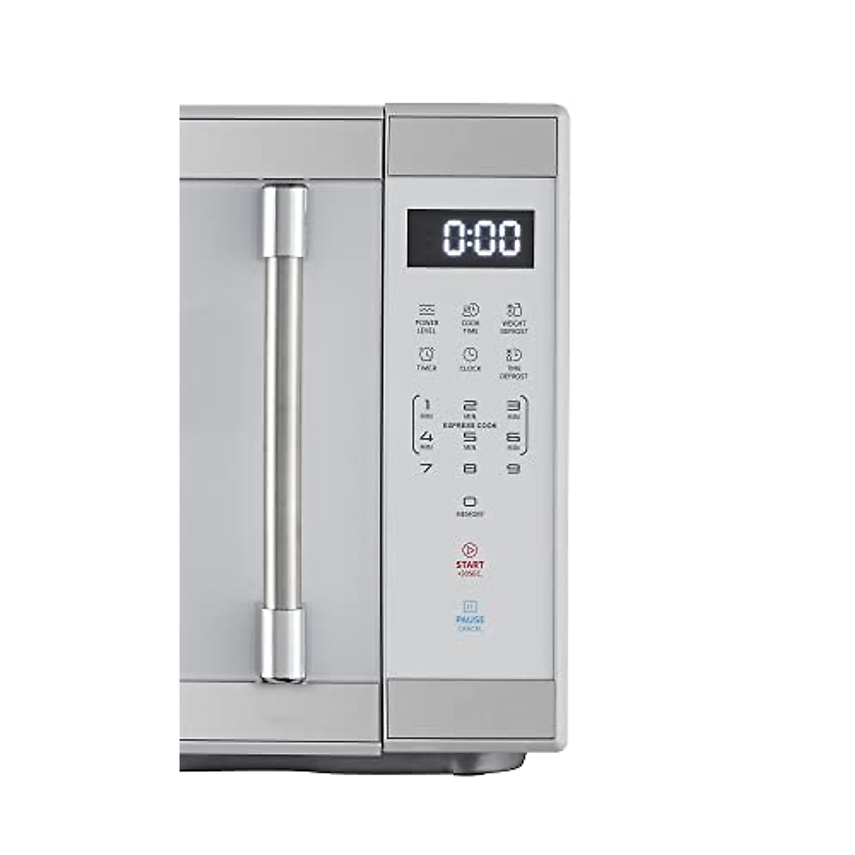 1.1 Cu. ft. 1000 W Mid Size Microwave Oven, 1000W, White Stainless Steel