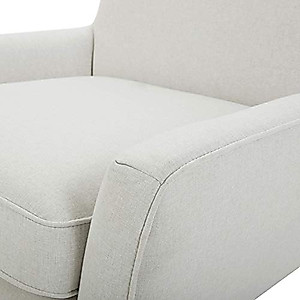 Amazon Brand – Rivet Jamie Mid-Century Modern Low Arm Accent Chair, 31"W, Chalk