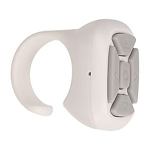Remote App Paging, Long Battery Life Remote Control Scroll Convenient USB Rechargeable Battery 72 Hours Continuous Operation 5.3 for Mobile (White)