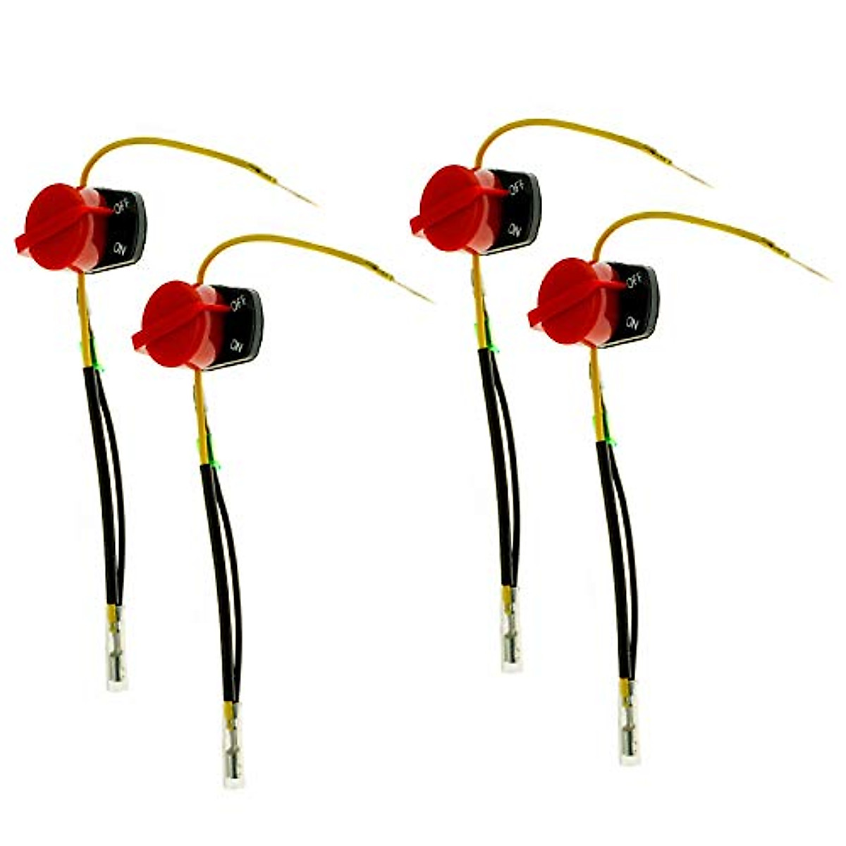 Ruma 4 Pack of On Off Engine Stop Switch Assy for Honda GX120 GX160 GX200 GX240 GX270 GX340 GX390 Harbor Freight Predator 212 420 Generac Engines