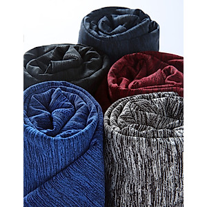 5 Pack Men’s Active Quick Dry Crew Neck T Shirts | Athletic Running Gym Workout Short Sleeve Tee Tops Bulk (Set 1, 3X-Large)