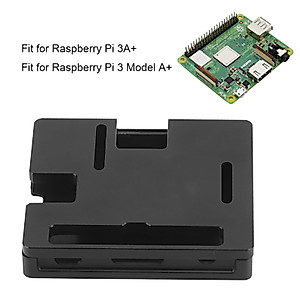 Raspberry 3 A+ Case, Raspberry Heatsink Case for Raspberry 3A+, 3 Model A+, Black,Radiator Fan Assembly