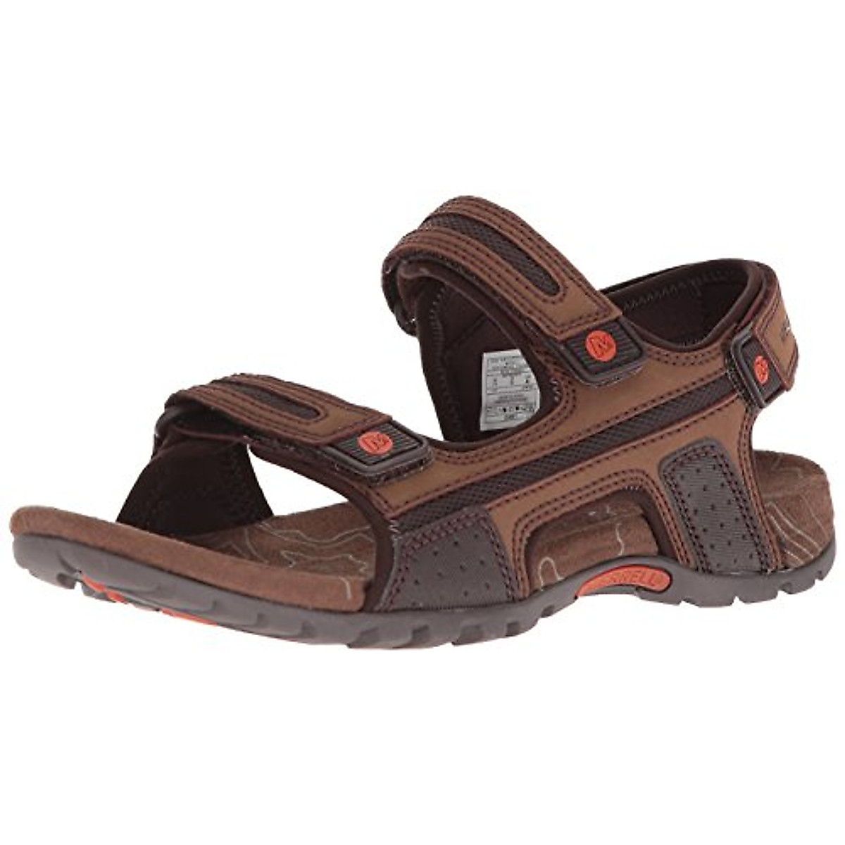 Merrell Men's Sandspur Oak Sandal, Dark Earth, 10 Medium US