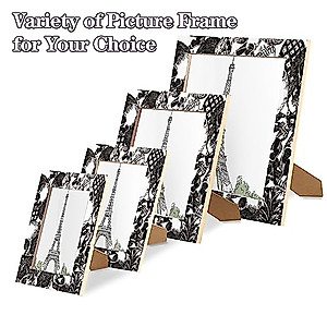 POFATO Black Pineapple Skull 8x10 Picture Frame Wood Photo Frame for Tabletop Display Wall Mount Picture Frame Display 8 x 10 Inch Photo Wall Decor Home Gift Frames