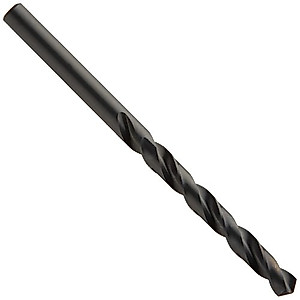 Chicago Latrobe 57723 150 Series High-Speed Steel Jobber Length Drill Bit Set with Metal Case, Black Oxide Finish, 118 Degree Conventional Point, Metric, 11-piece, 1.0mm - 6.0mm in 0.5mm increments