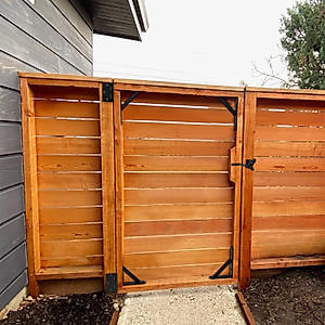 GoldOrcle Corner Brace Bracket Anti Sag Gate Frame Hardware Kit for Wooden Fence with Latch