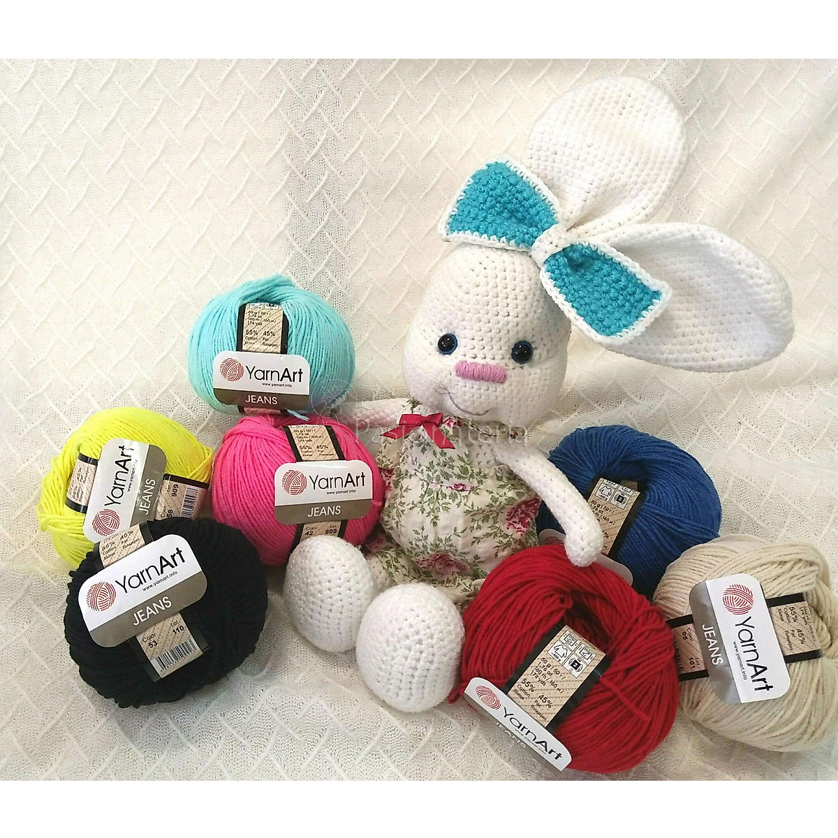 55% Cotton 45% Acrylic YarnArt Jeans Sport Yarn 1 Skein/Ball 50 gr 174 yds (50)