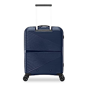 American Tourister Airconic Hardside Expandable Luggage with Spinner Wheels, Navy Blue, Carry-On 20-Inch