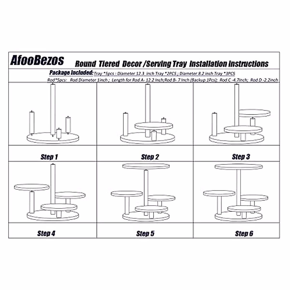 5 Tier Round Cupcake Tower Stand for 60 Cupcakes, Wooden Cake Stands with Tiered Tray Decor,Farmhouse Tiered Tray Decor,Cupcake Display for Birthday Graduation Baby Shower Tea Party