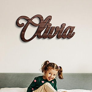 Personalized Wooden Baby Name Sign – Nursery Wall Letters, Kids’ Room Décor, 1/2" Thick, 12"-33" Wide