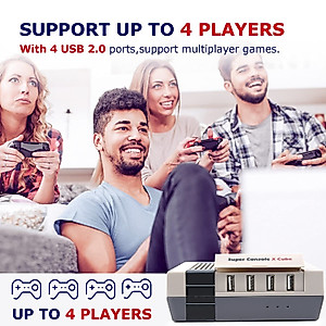 Kinhank Retro Game Console,Super Console X Cube with 90,000+ Video Games, Classic Mini Gaming Systems for TV,Plug and Play,Compatible with 70+ Emulators,Support 4K HD/AV Output
