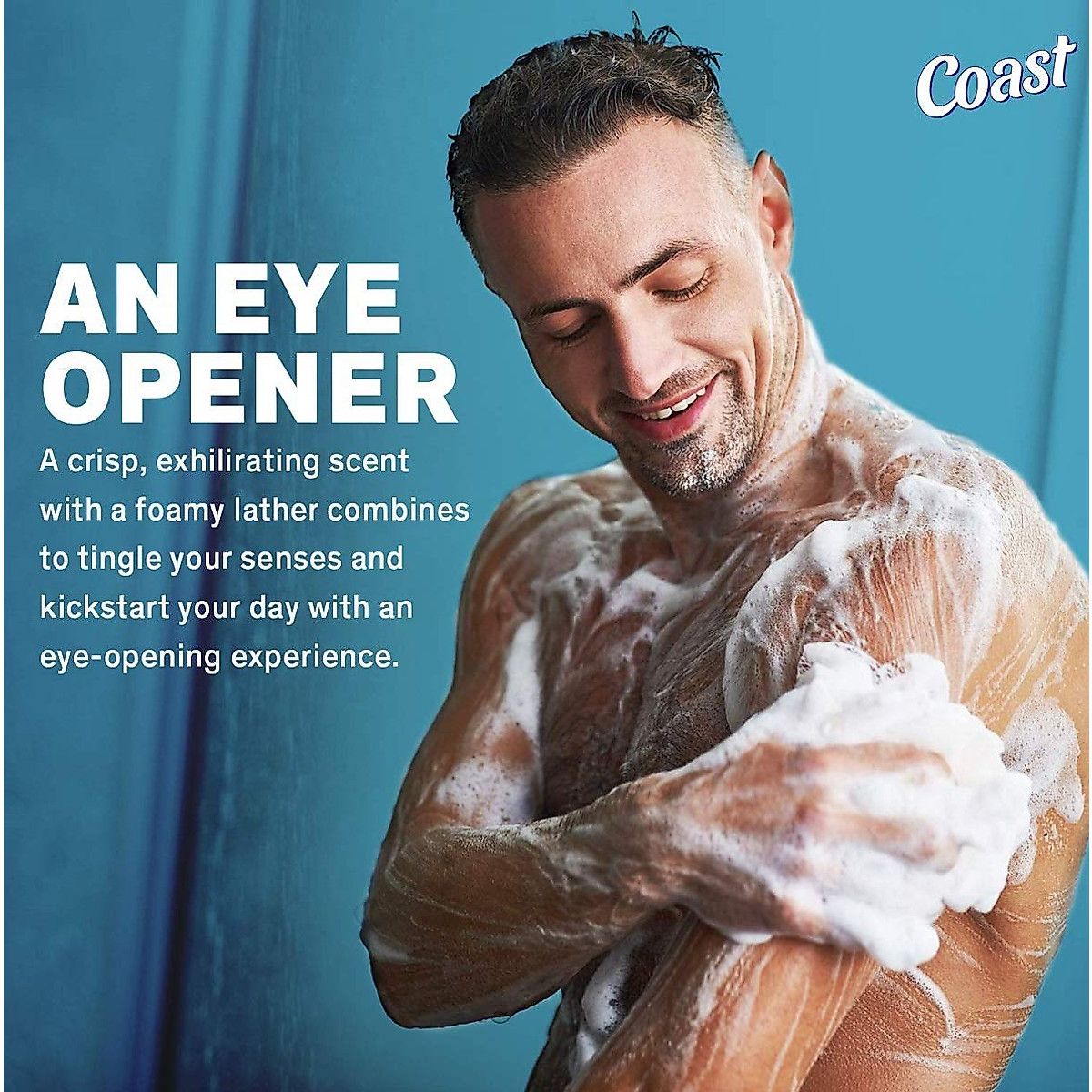 Coast Refreshing Deodorant Soap - Bar Soap with Thick Rich Lather - Clean Rinsing Formula for Fresh, Non-Dry Skin - Classic Scent - 16 x 4 oz