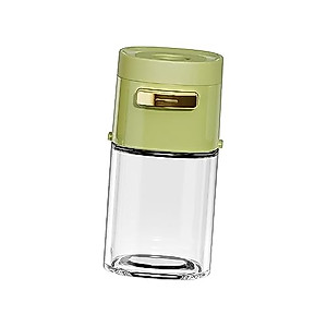 MagiDeal Measuring Seasoning Bottle, Salts Pepper Shaker, Glass Metering Spice Salts Paprika Pepper Cumin Powder Sugar Dispenser, Green