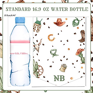 Cowboy 1st Birthday Photo Banner, Western Cowboy Cowgirl Themed Growth Record Photo Banner from Newborn to 12 Months, Monthly Milestone First Bday Party Decorations Supplies…