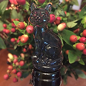 WINGOFFLY® Super Cute Decorative Wine Champagne Beverage Bottle Stopper(Black Clear Cat)