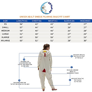 COSUSKET Snug Fit Unisex Adult Onesie Pajamas, Flannel Cosplay Animal One Piece Halloween Costume Sleepwear Homewear