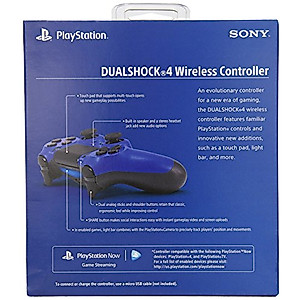 DualShock 4 Wireless Controller for PlayStation 4 - Wave Blue [Old Model] (Renewed)