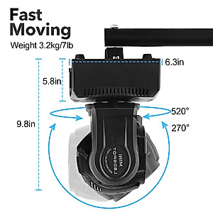 Moving Head dj Lights,RIUKOE Stage Light Halo Beam Light Led Moving Head 60w DMX Sound for Clubs Musical Shows Party Disco