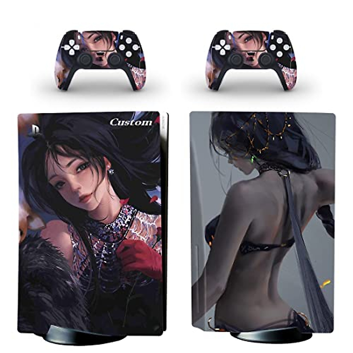 Custom PS5 Standard Skin with Your Picture and Create Your Own Design,Custom Playstation 5 Skin for Controller and Console
