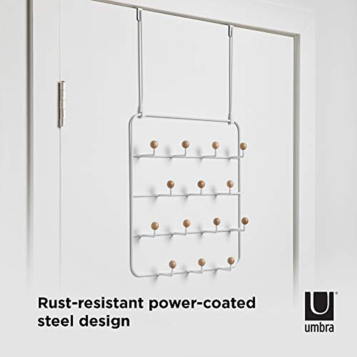 Umbra Estique Over-The-Door Multi-Use Organizer, White