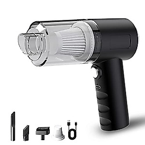 Usbinx Life Upgrade Car Vacuum Cleaner, 120W Handheld Powerful Suction Car Vacuum Cleaner, Mini Dusts Buster with USB Portable Vacuum Cleaner for Keyboard, Car, Household Necessities