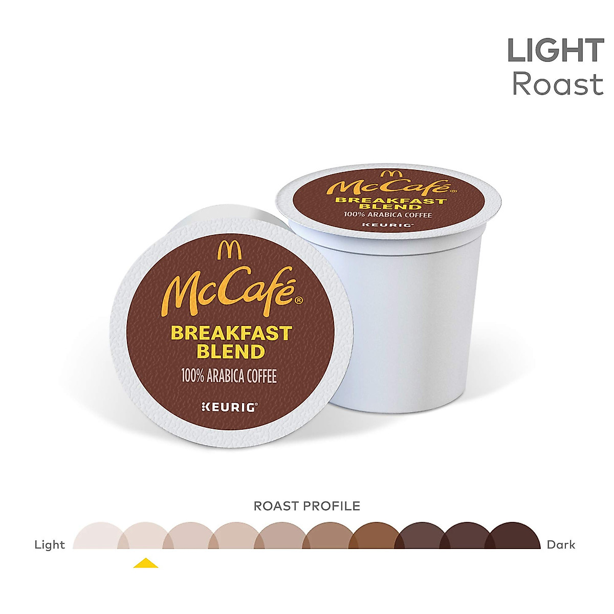 McCafé Breakfast Blend, Keurig Single Serve K-Cup Pods, Light Roast Coffee Pods, 72 Count