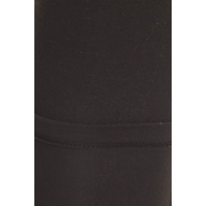 Leggings Depot Womens 1" Waistband High Waisted Solid Leggings Pants (Full Length, Black, One Size Plus)