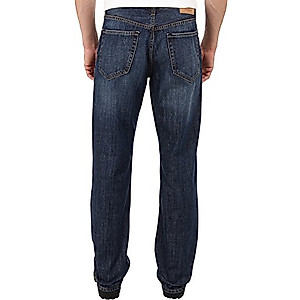 IZOD Men's Rigid Denim and Relaxed Fit, Medium Vintage, 32W x 30L
