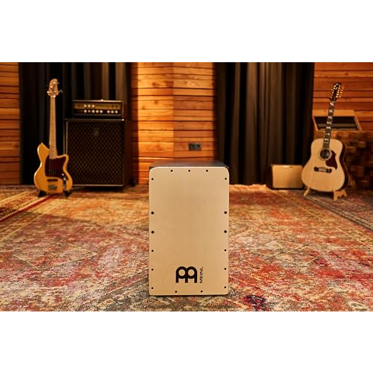 Meinl Pickup Cajon Box Drum with Internal Snares - MADE IN EUROPE - Baltic Birch Wood, Snarecraft Series, 2-YEAR WARRANTY (PSC100B)