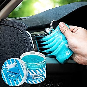 Car Cleaning Gel for Car Detailing Kit Car Cleaning Kit Car Cleaning Putty for Car Interior Car Slime for Cleaning Car Putty Dust Cleaner Gel Car Accessories Keyboard Cleaner (Blue)