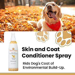 Aroma Paws Scented Dog Coat Spray – Cleansing, Conditioning, Moisturizing – Toxin Free, Healthy Ingredients – Aromatic Grooming Puppy Spray – Loosens Knots, Tangles – 4.5 Oz., Mandarin Ginger