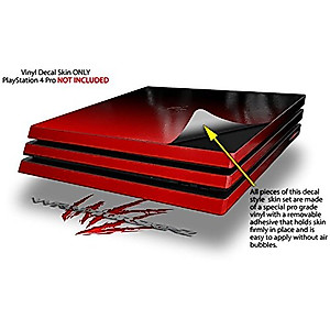 WraptorSkinz PS4 Pro Skin Smooth Fades Red Black - Decal Style Skin Wrap fits Sony PlayStation 4 Pro Console