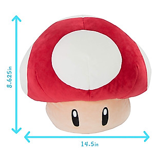 Club Mocchi- Mocchi- Nintendo Super Mario Plush - Mushroom Plushie - Collectible Squishy Plushies - 15 Inch