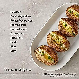 Panasonic NN-SD67LS 1100W with Genius Sensor Cook and Auto Defrost Countertop Microwave Oven, 1.3 cu ft, Stainless Steel